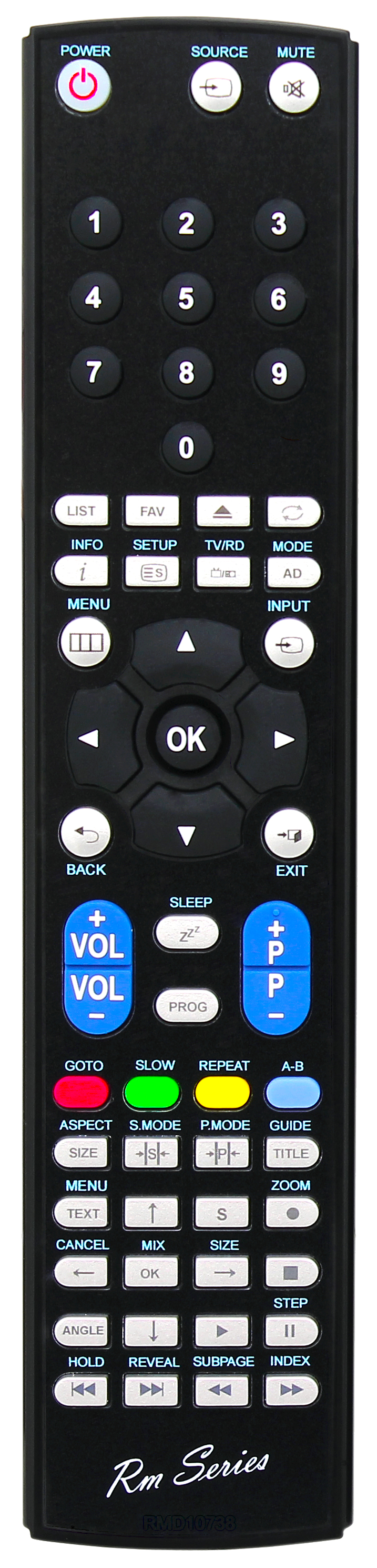 RM Series Remote Control fits LOGIK L26HED12 L28DVDB21 L28HE13N L29HE12 ...